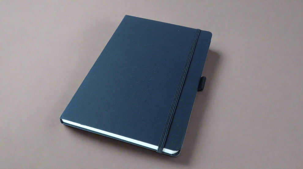 A5 VIO NOTEBOOK BLACK PU COVER NOTEBOOK/DIARY – SPL SHOP